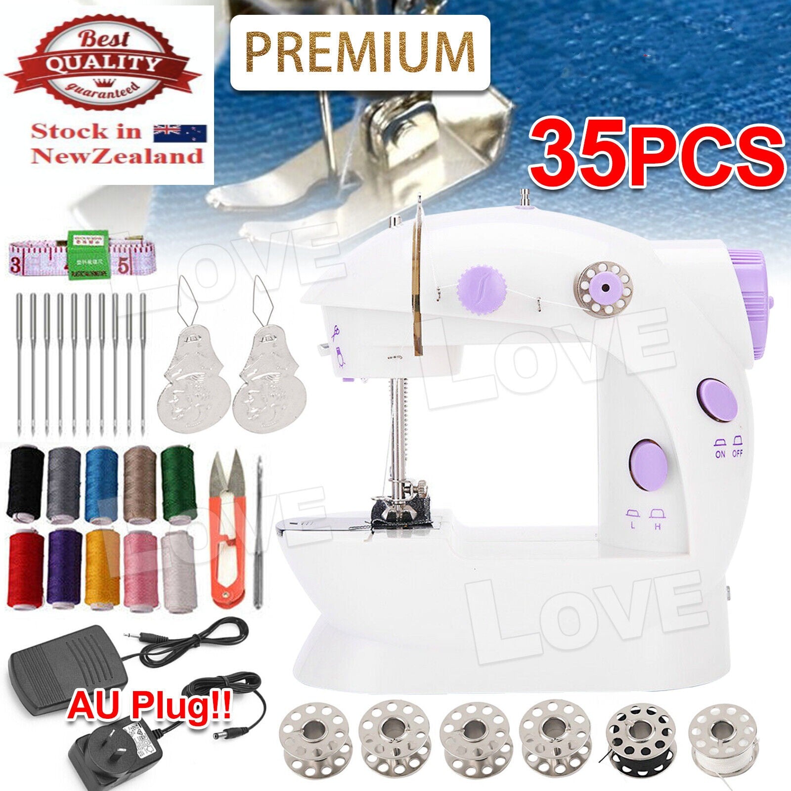 Electric Sewing Machine Mini Multi-Function Portable Hand Held Desktop ...
