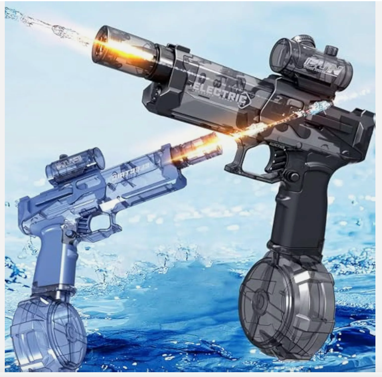 Ultimate Battle Blaster Electric Water Guns with Realistic Gun Muzzle ...