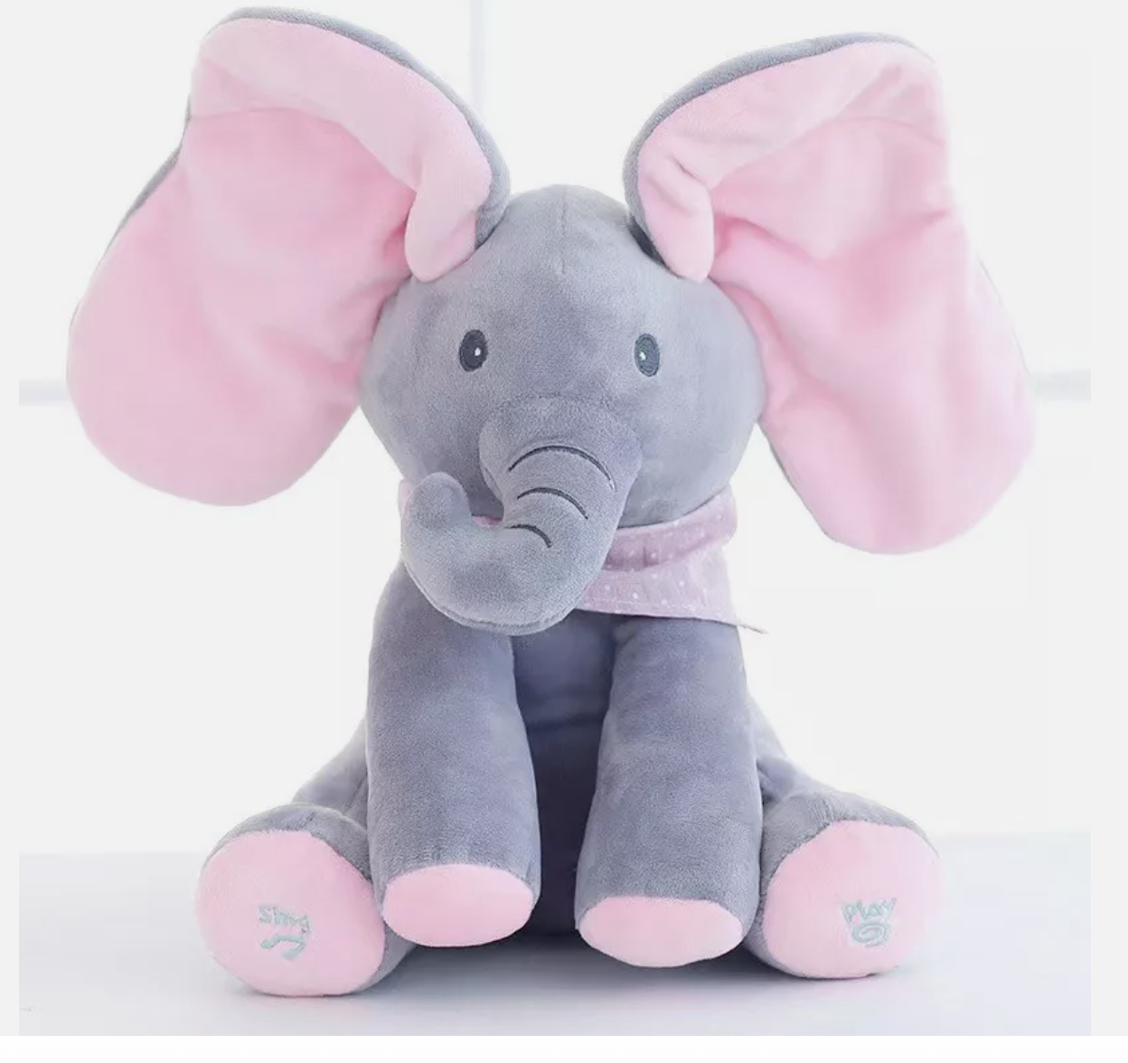 Baby Talking Toy Elephant Soft Plush Doll Singing PP Cotton Musical St ...