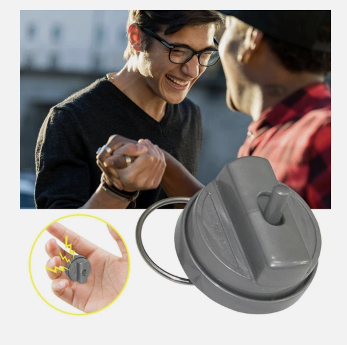 1PC Gag Joke Shocking Handshake Prank Toy Hand Buzzer Toy Friend's Gif ...