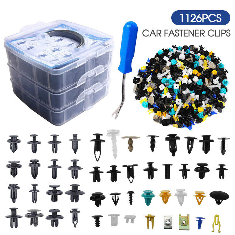 1126PCS Car Body Trim Clips Retainer Bumper Auto Panel Push Plastic Fa ...