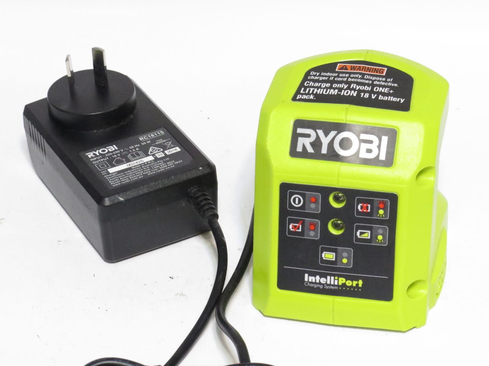 Genuine Original Ryobi ONE+ 18V RC18115 Battery Charger – technsave