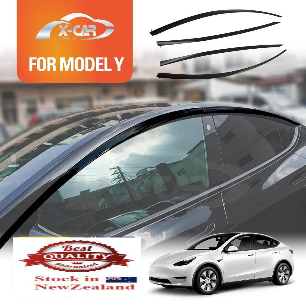 Tesla Model Y Weathershields Window Visor Weather Shields Deflectors A ...