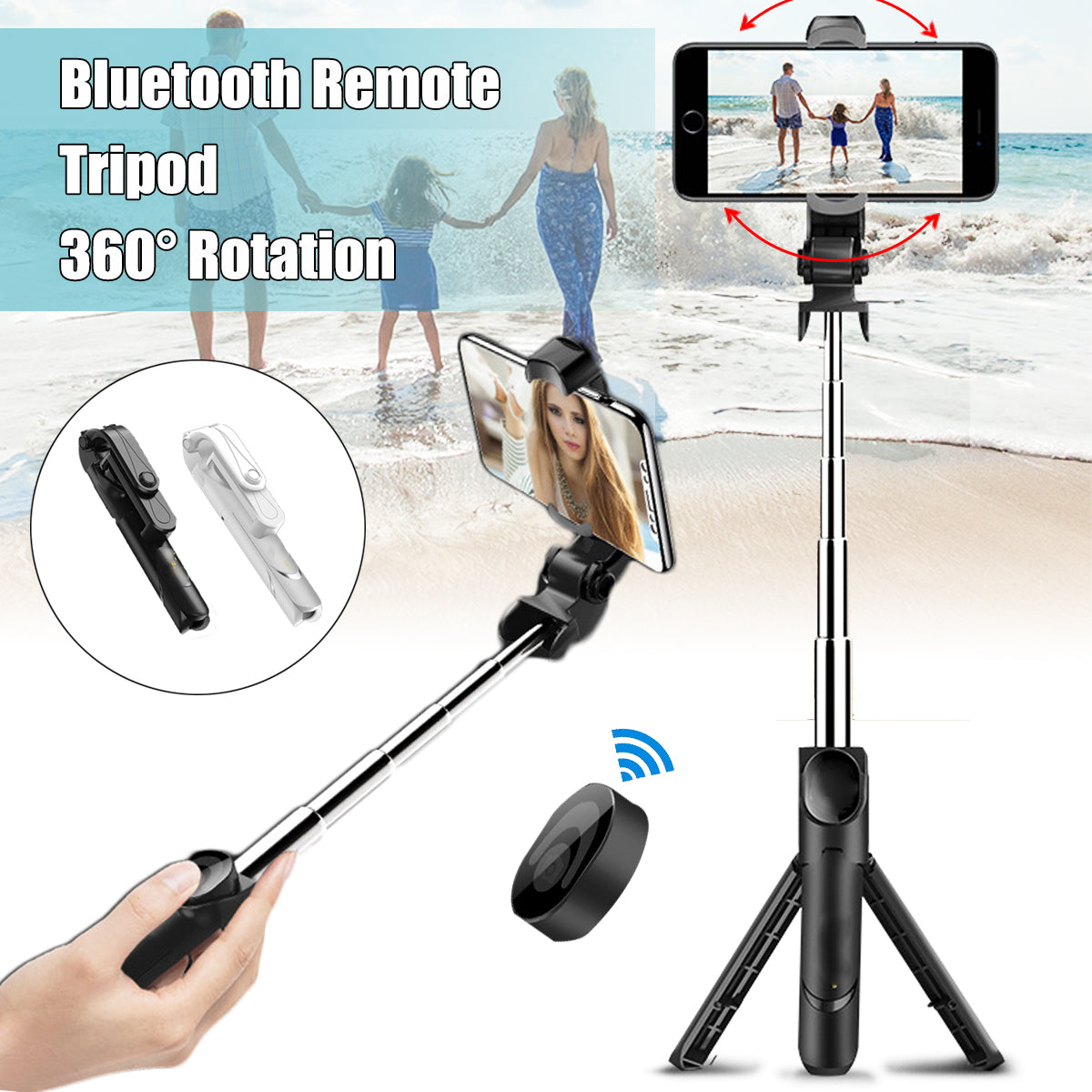 Portable Wireless Bluetooth Extendable Tripod Selfie Stick – technsave